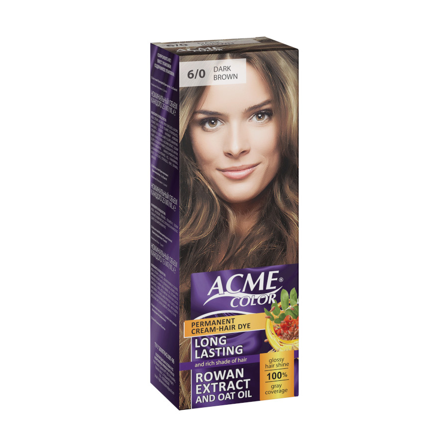 Фарба для волосся Acme Color Exp Темно-русявий 6/0 ᐈ Інтернет магазин ...